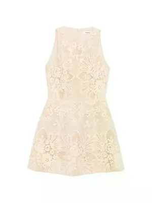 Sandro Lace Mini Dress - Neutrals