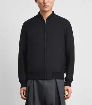 Sandro Wool-blend Zip-up Bomber Jacket