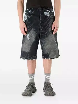 Camper Distressed Denim Shorts