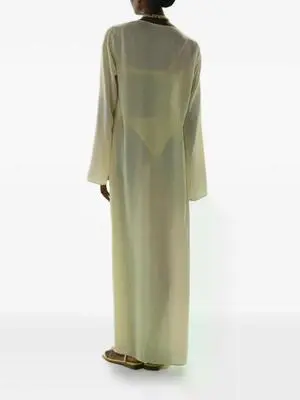 BAOBAB Luna Bell-sleeves Cut-out Maxi Cover-up - Yellow