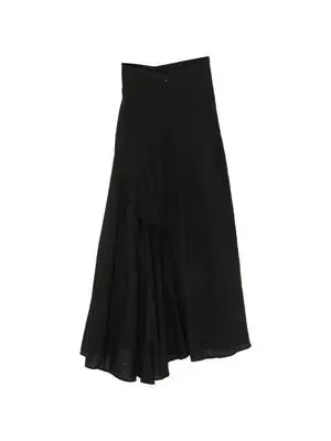 MARC LE BIHAN Crinkled Asymmetric Skirt