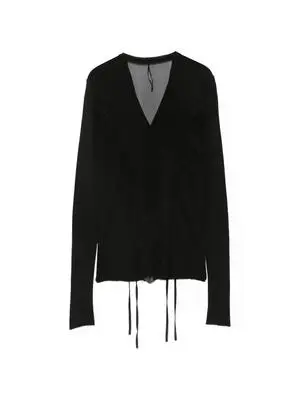 Masnada Seam-detail V-neck Cardigan