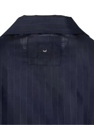 WHITE SAND Striped Zip Jacket