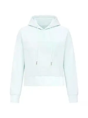 Guess Logo-print Long-sleeve Hoodie - Blue