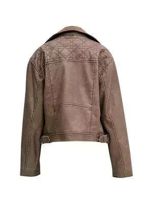 Guess Quilted Panel Notched Lapel Jacket