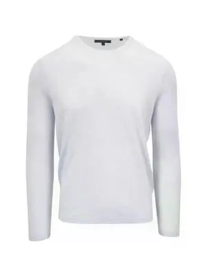 PYA Fine-knit Crew-neck Sweater - Grey