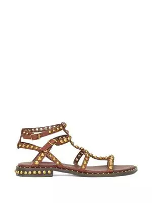 Ash Precious Stud-embellished Sandals - Brown