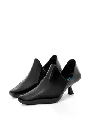 Loewe Emily Square-toe Kitten Heel Pumps