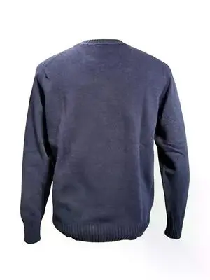 JURTA Slogan Embroidered Crew Neck Sweater