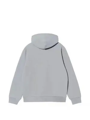 Carhartt Work In Progress Logo-embroidered Hoodie - Grey