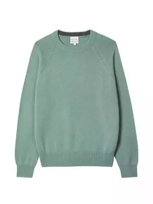 Paul Smith Crew Neck Raglan Sleeve Knitted Sweater - Green