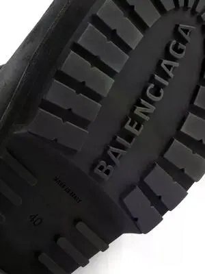 Balenciaga Buckle-strap Leather Mules