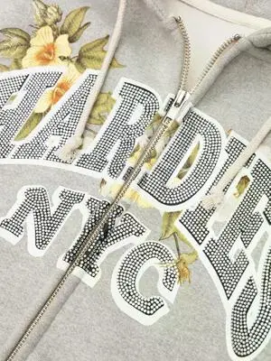 DENIM TEARS Hardies Nyc Zip-up Hoodie - Grey