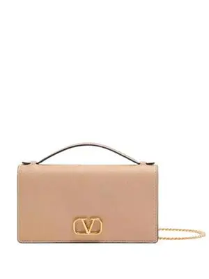 Valentino Garavani Vlogo Signature Chain Wallet - Neutrals