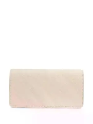 Valentino Garavani Vlogo Signature Grainy Calfskin Wallet With Chain - Neutrals