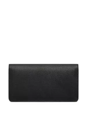 Valentino Garavani Vlogo Signature Grainy Calfskin Wallet With Chain - Black