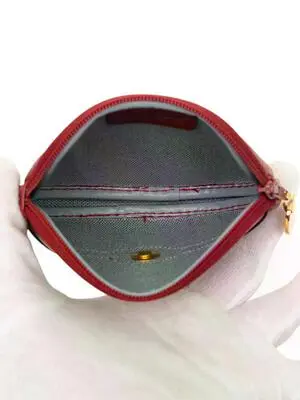 Dior 20th Century Honeycomb Coin Pouch - Red
