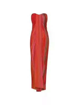 BAOBAB Cascading Slit Maxi Dress - Red