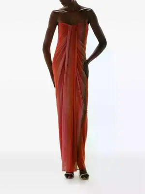 BAOBAB Cascading Slit Maxi Dress - Red