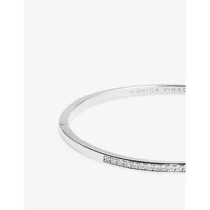 Monica Vinader Sterling And Lab-grown Diamond Bangle