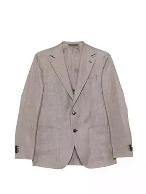 Caruso Button Blazer - Neutrals