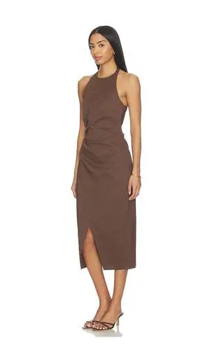 A.L.C. Sylvie Halterneck Midi Dress
