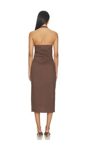 A.L.C. Sylvie Halterneck Midi Dress