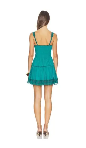Free People So In Love Mini Slip - Teal
