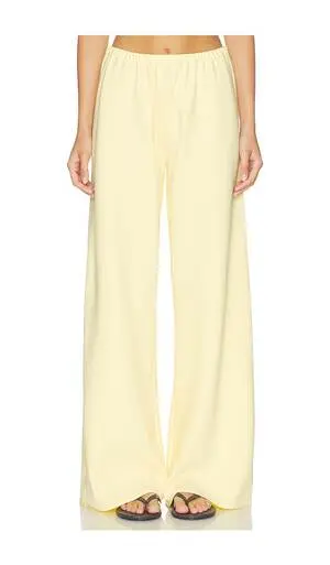 LA LIGNE Crepe Colby Pants - Lemon
