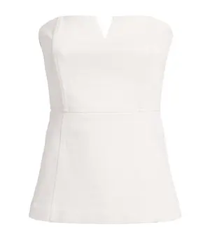 Paige Denim Strapless Top - White