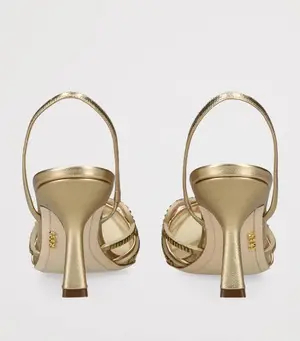 Rodo Metallic Leather Rosie Slingback Pumps