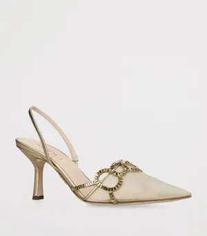 Rodo Metallic Leather Rosie Slingback Pumps