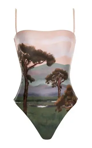 Agua Bendita Durazno Paraiso One-piece Swimsuit - Print