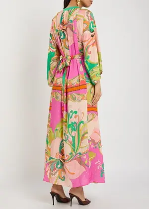 Melissa Odabash Natalie Printed Woven Midi Dress