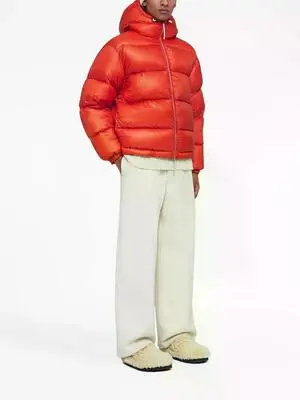 JIL SANDER Padded Hooded Jacket - Red