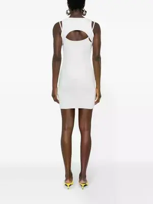 Off-White Cut-out Ribbed-knit Dress