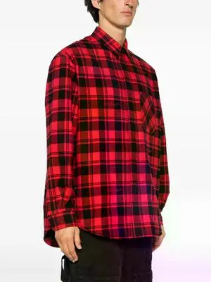 Off-White Plaid-check Flannel Shirt Jacket