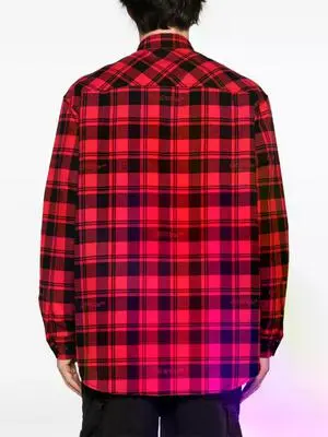 Off-White Plaid-check Flannel Shirt Jacket