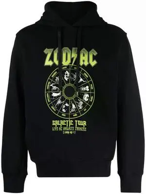 Neil Barrett Zodiac Print Cotton Hoodie
