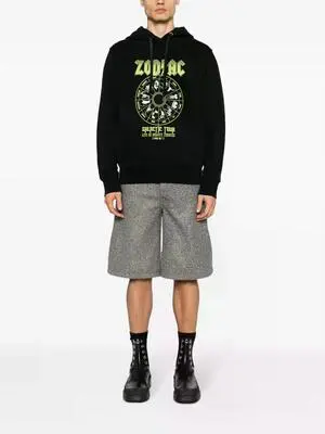 Neil Barrett Zodiac Print Cotton Hoodie