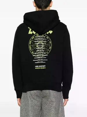 Neil Barrett Zodiac Print Cotton Hoodie