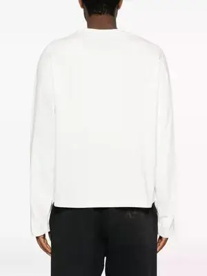 ENTIRE STUDIOS Crew Neck Long Sleeve Sweatshirt - White