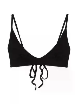TOTEME Scoop Bikini Top - Black