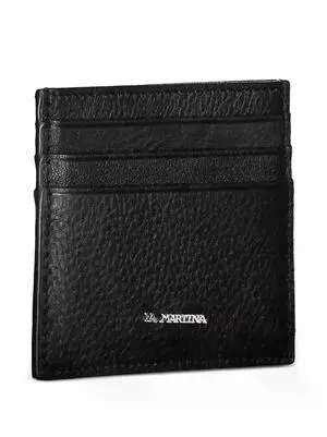 LA MARTINA Logo-plaque Leather Card Holder