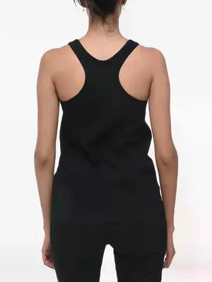 JIL SANDER Ribbed Knit Racer Back Top