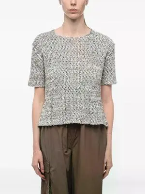 JIL SANDER Knitted Short-sleeve T-shirt - Grey