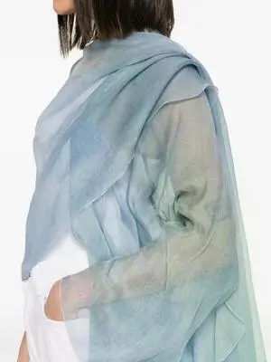 Ermanno Scervino Draped Cape - Blue