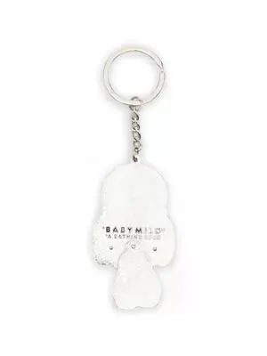 A BATHING APE Baby Milo And Dog-motif Keyring - Silver