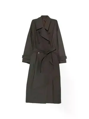 Soeur Helio Double-breasted Belted Jacket - Grey