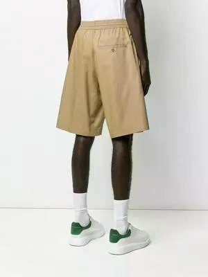 Neil Barrett Elasticated Waist Wide Leg Track Shorts